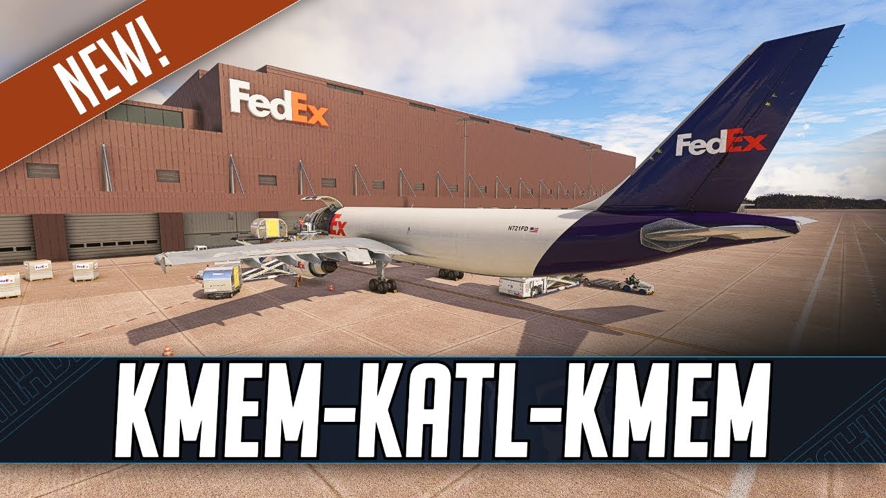 MSFS LIVE | Real World FedEx OPS | Frame Gen Mod | imaginesim KATL v2 ...