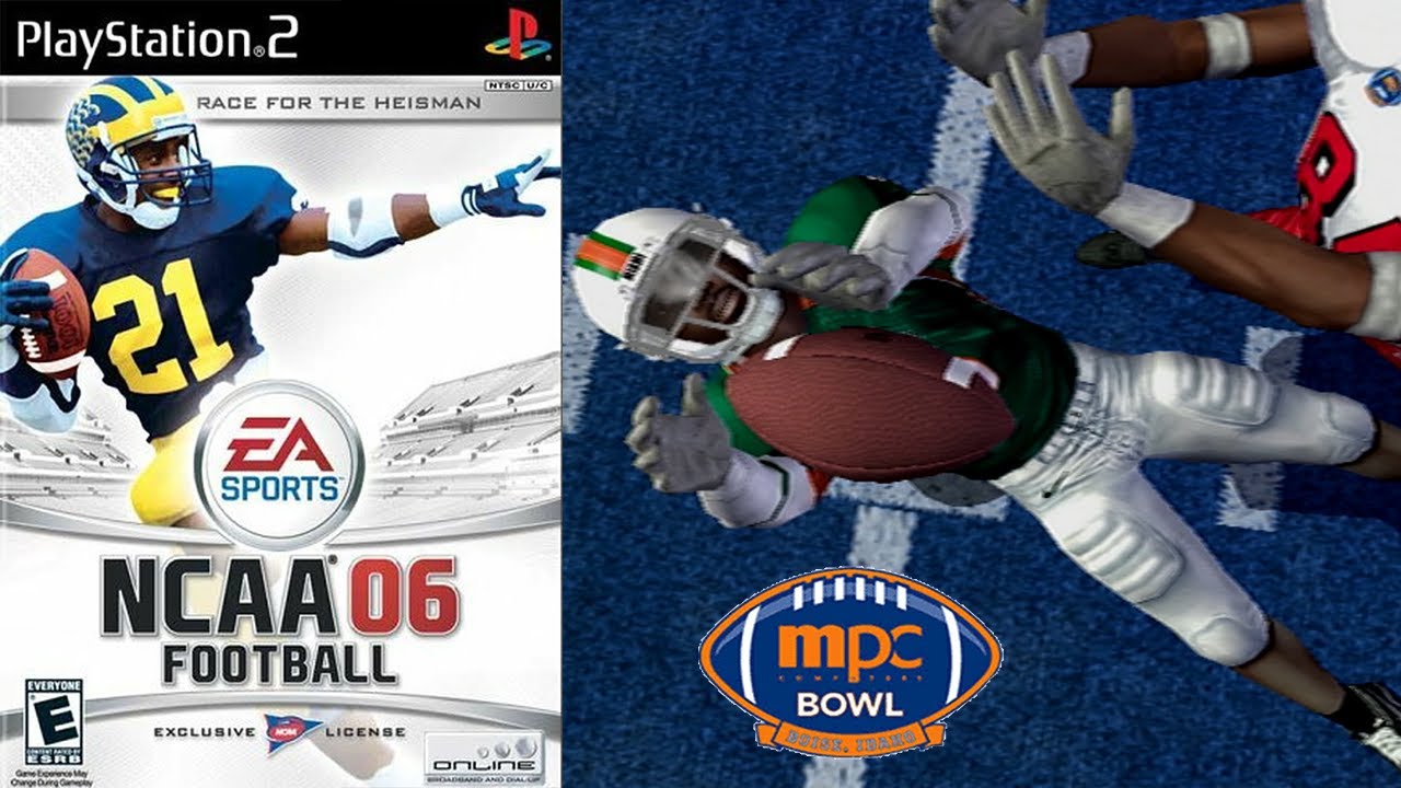 Playing NCAA Football 06 in 2022! - MPC Computers Bowl (PS2) - YouTube