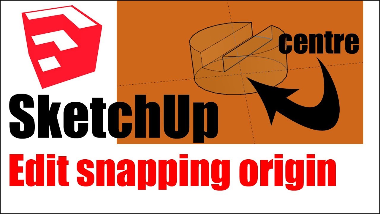 SketchUp edit component to snap centre align - YouTube