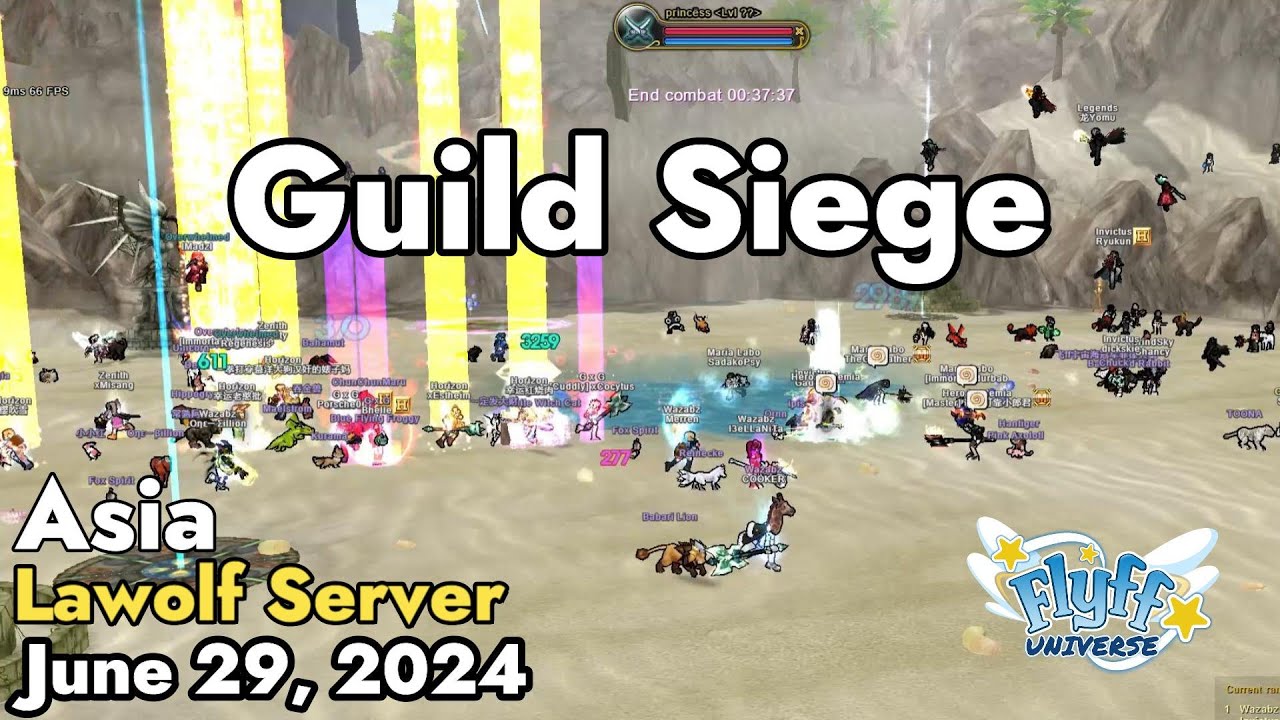 Guild Siege (Lawolf Server) June 29, 2024 | Flyff Universe - YouTube