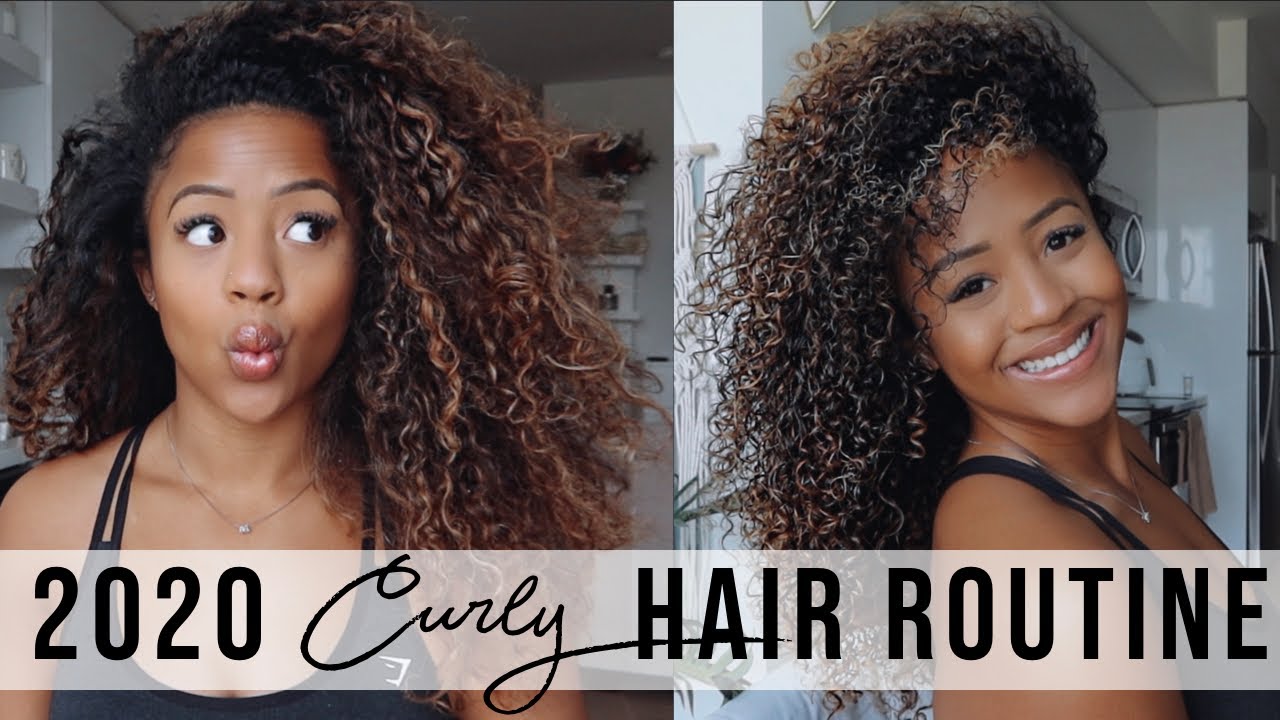 2020 CURLY HAIR ROUTINE FOR HEALTHY CURLS - YouTube