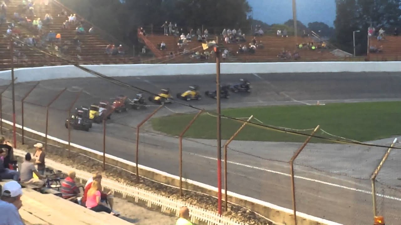 Mel Kenyon Midgets at Anderson Speedway - 8/30/14 - YouTube