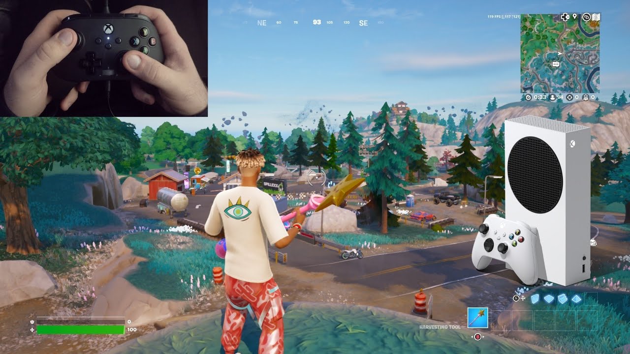 Fortnite Xbox Series S Controller Handcam + Best Xbox Settings (4K ...