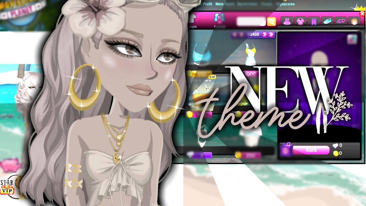 new theme, new look • blue sky | moviestarplanet | sydney msp - YouTube