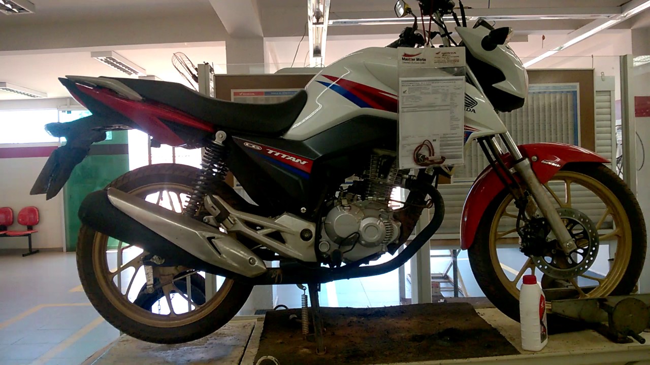 primeira revisão da Titan 160 - YouTube