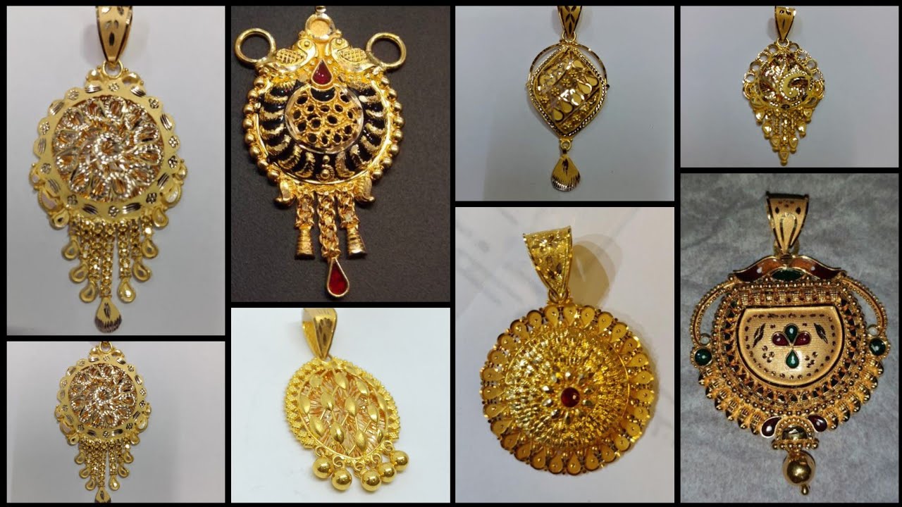 fancy gold pendle design idea💃 gold pendle design // latest gold pendle ...