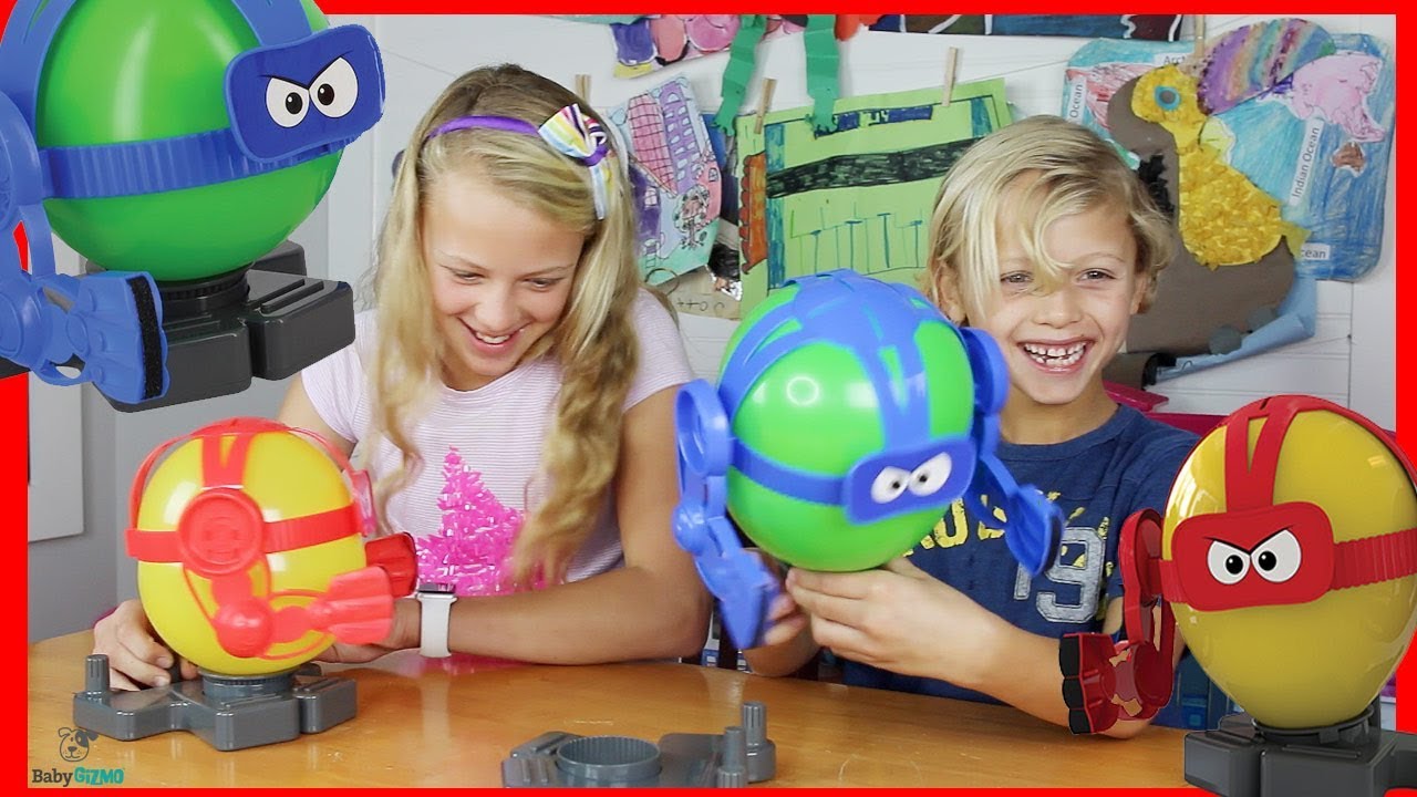 Balloon Bot Game with Sister and Brother! - YouTube