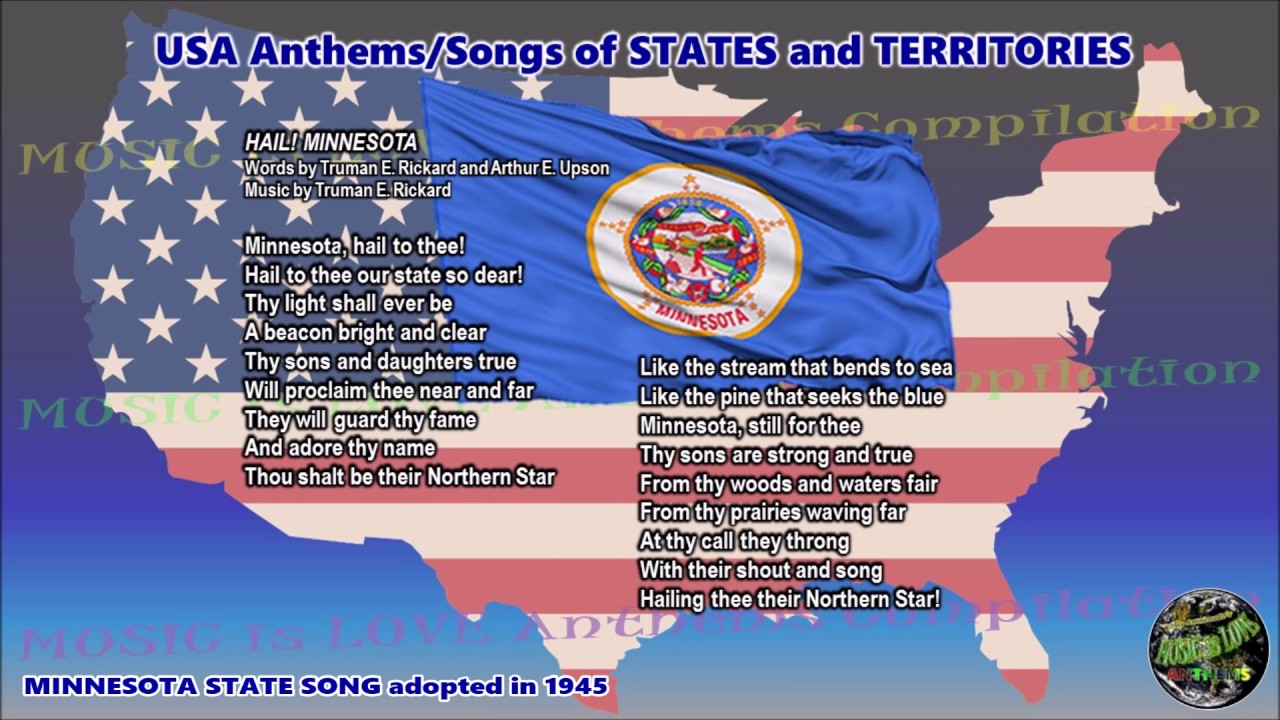 Minnesota State Song HAIL MINNESOTA with vocal and lyrics - YouTube