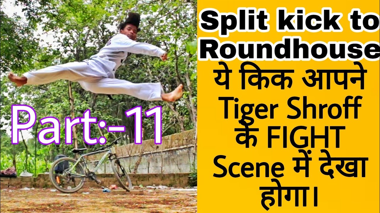 How to do Split kick to Roundhouse//Demonstration kick//Sahil Gurung ...