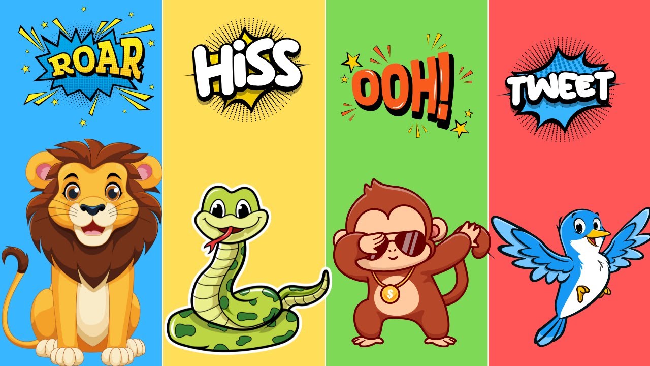 "Zoo Animals Sound Song | Fun Learning with Animal Noises for Kids ...