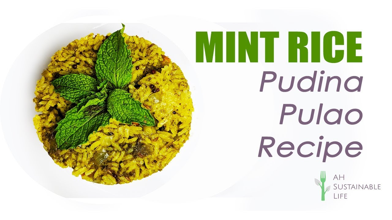 Pudina Rice Recipe | MINT RICE Instant Pot Recipe | VEGAN - YouTube