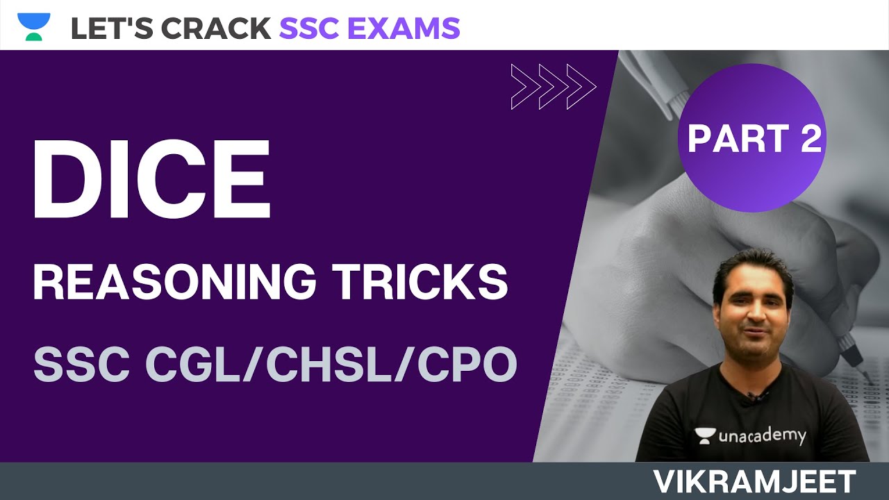 Dice-Reasoning Questions | SSC CGL/CHSL/CPO | SSC Exams 2020/2021/2022 ...