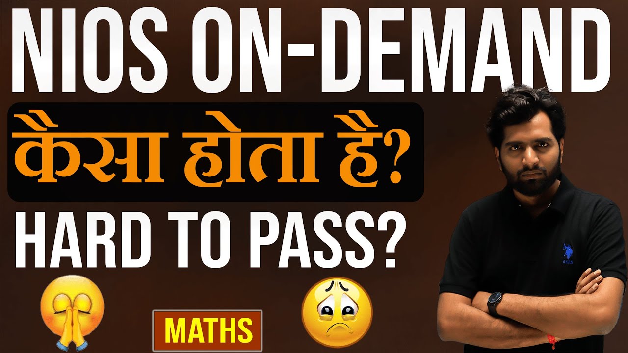 NIOS On-Demand Exam Kitna Hard? | Check The Exam Maths Paper Of NIOS On ...