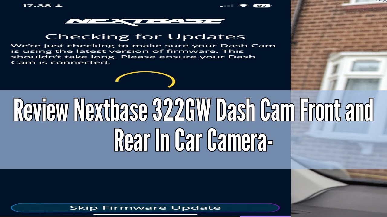 Review Nextbase 322GW Dash Cam Front and Rear In Car Camera- Full 1080p ...