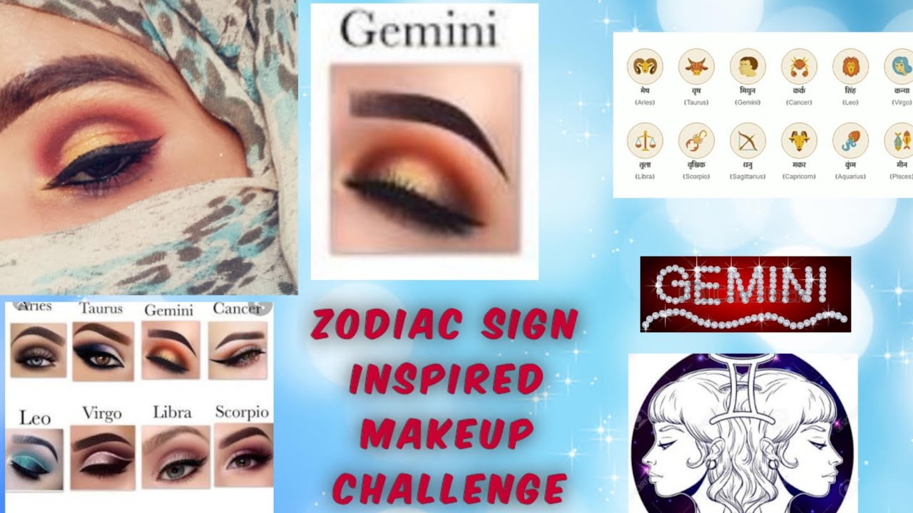 zodiac sign inspired makeup challange||Mysha beauty queen|| - YouTube