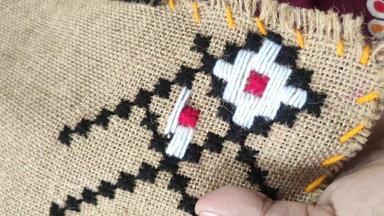 Beautiful aasan design ,ashon making flower, table mat design, design ...
