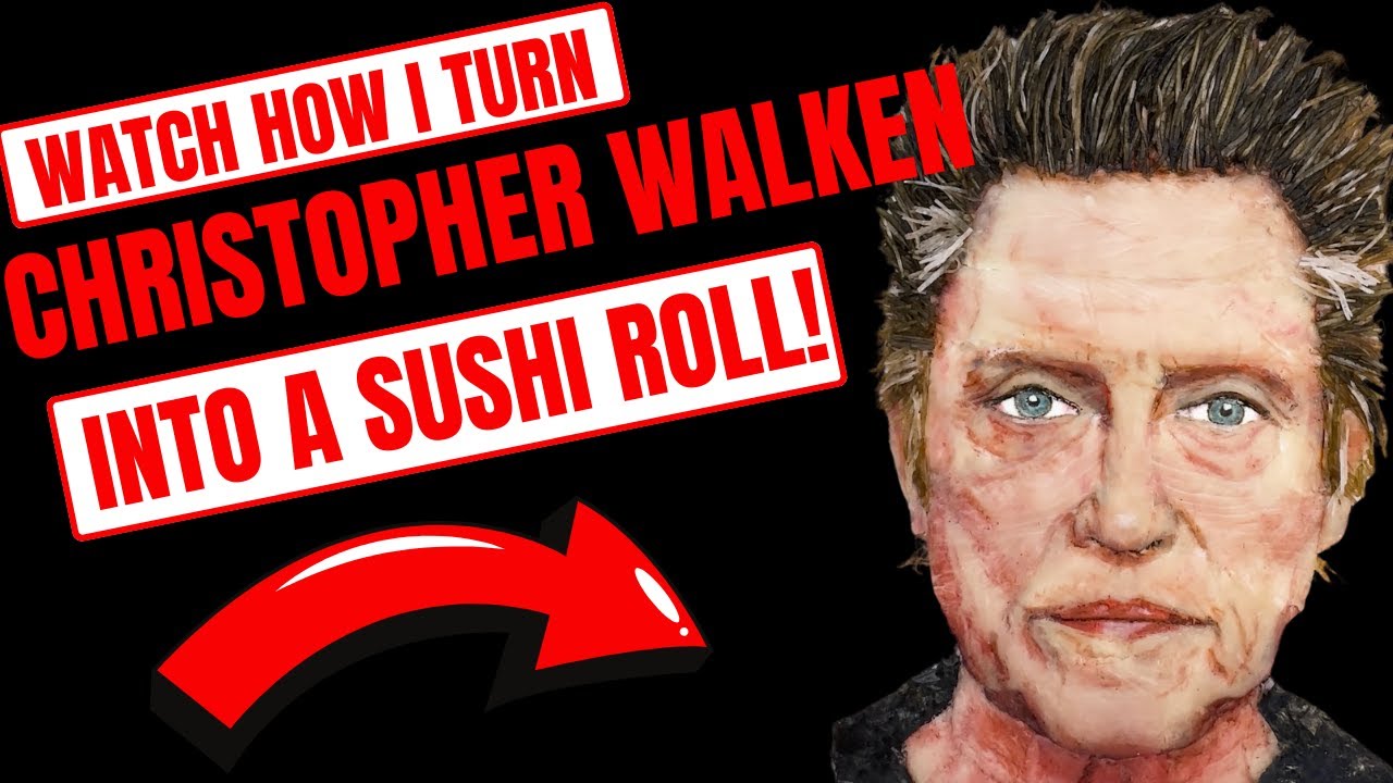 Sushi Art Meets Christopher Walken: Edible Portrait of an Icon! - YouTube