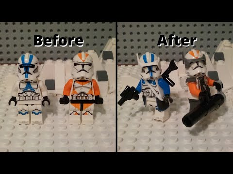 How to UPGRADE your lego heavy clone troopers! (tutorial) - YouTube