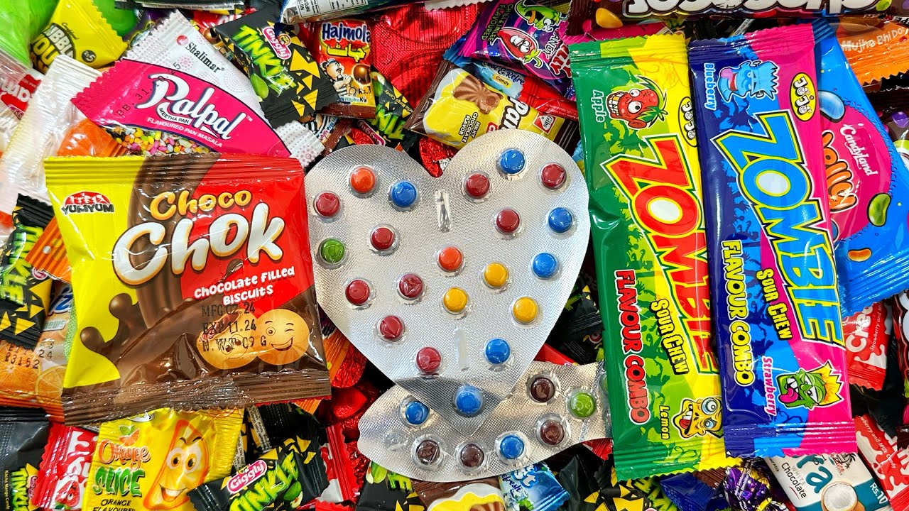 Satisfying Video | Yummy Rainbow ZOMBIE Candies and Glitter Pops ...