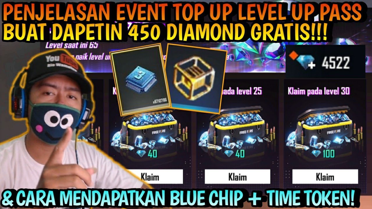 PENJELASAN EVENT TOP UP LEVEL UP & CARA MENDAPATKAN TIME TOKEN!! | Free ...