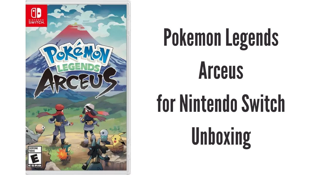 Pokemon Legends Arceus for Nintendo Switch Unboxing! - YouTube