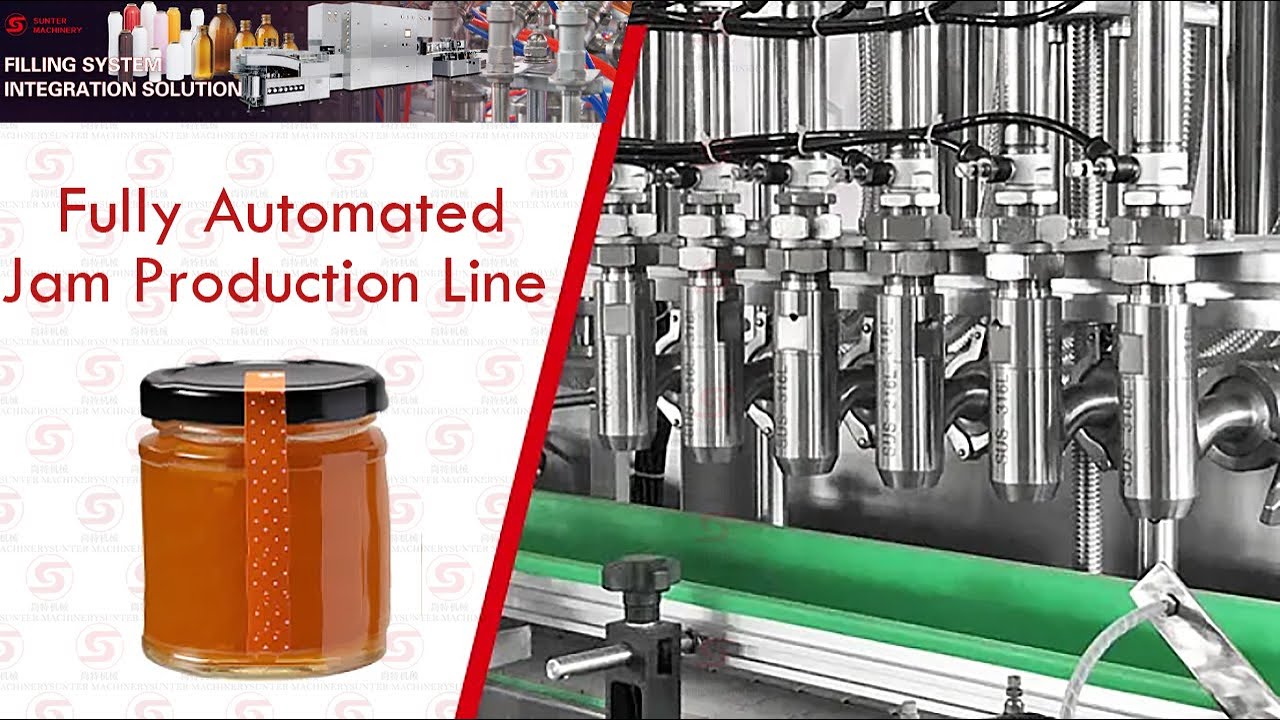 Fully Automated Jam Production Line.#filling #factory #machine # ...