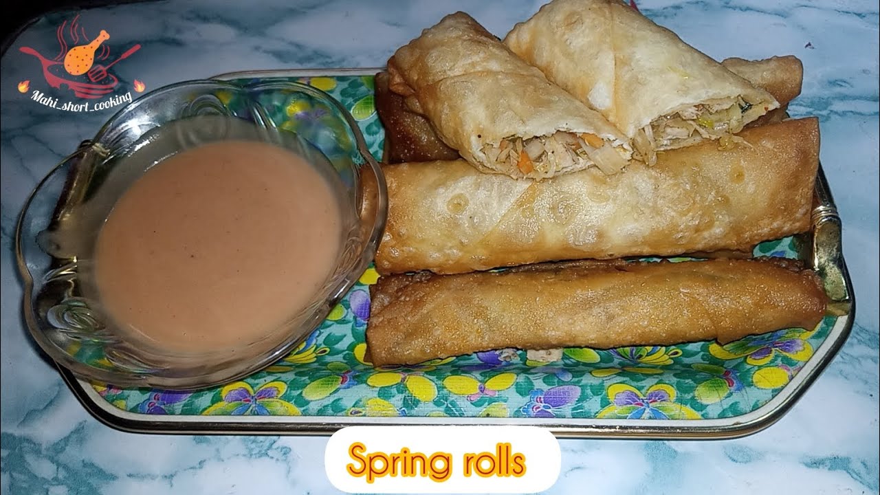Spring rolls || recipe by Maha asif || eng Urdu subtitles - YouTube