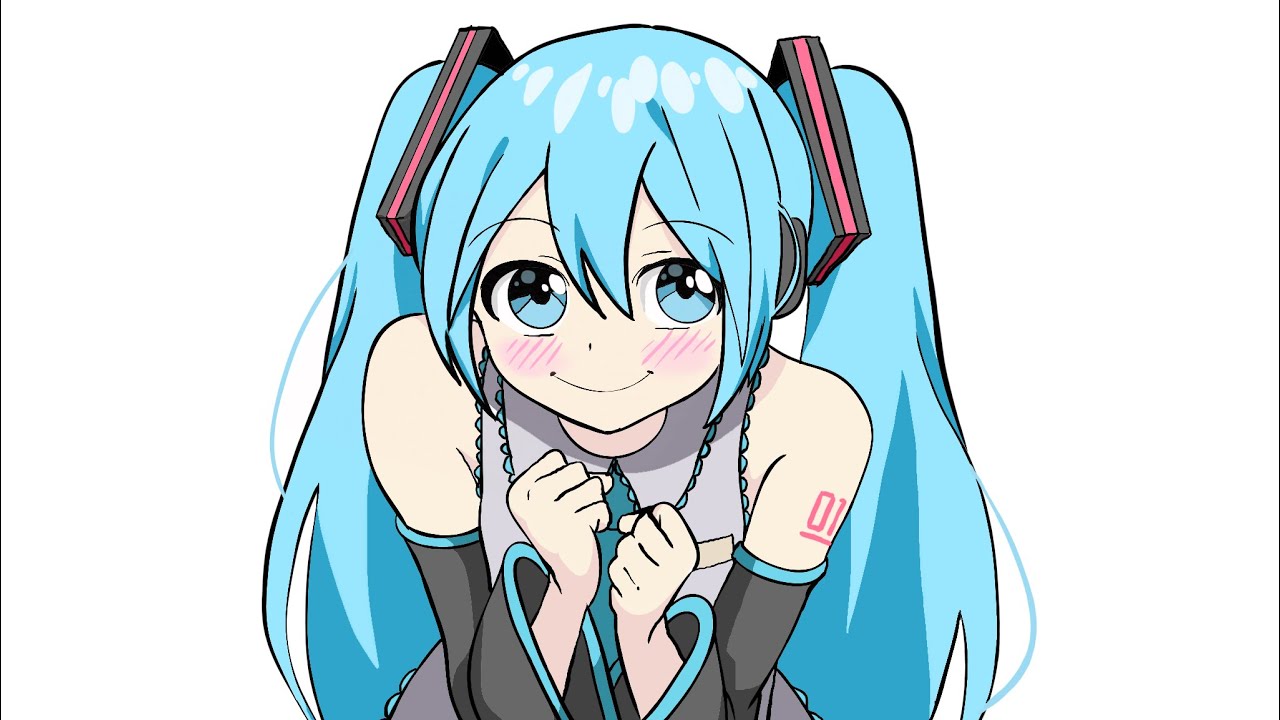 How To Draw Miku Anime Girl? - How To Draw Anime Girl Step by Step Easy ...