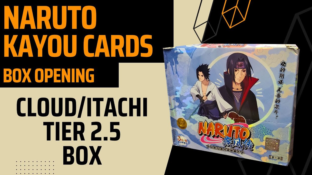 Naruto Kayou Cards Cloud Itachi Box | Unboxing - YouTube