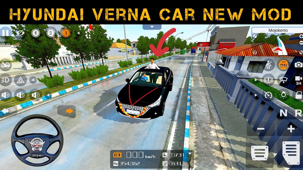 Hyundai Verna car mod add for Bus simulator Indonesia | new car update ...