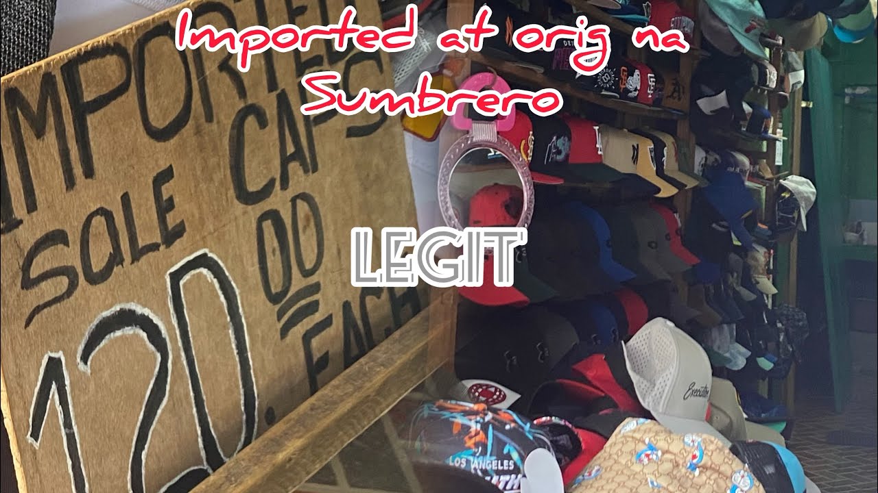Bilihan ng murang original na sumbrero (cap) legit - YouTube