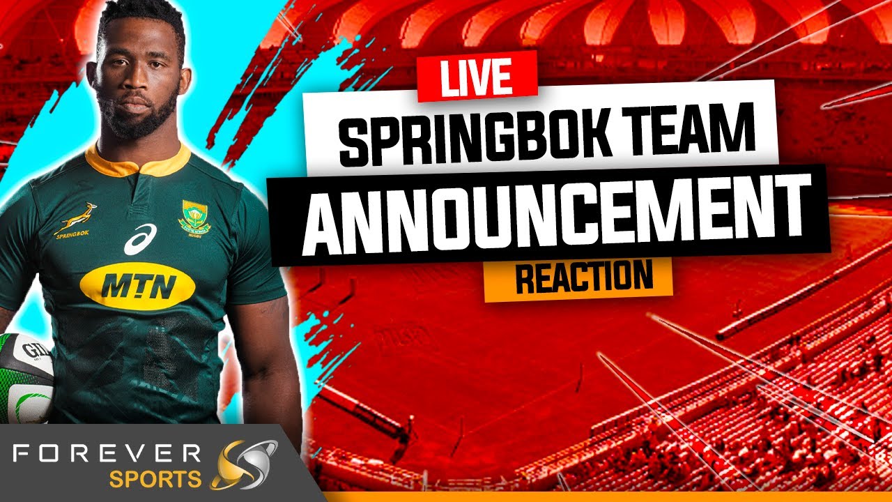 SPRINGBOK TEAM ANNOUNCEMENT REACTION! | Rugby News Show | Forever Rugby ...