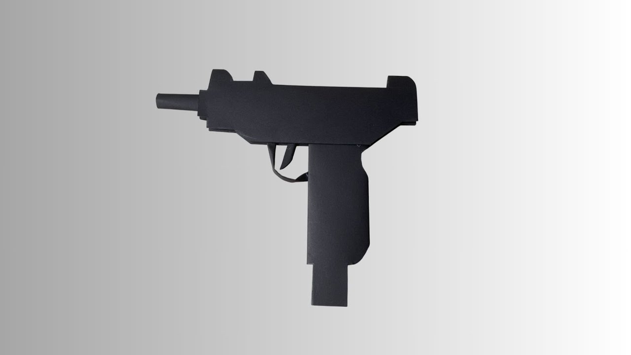 ORIGAMI UZI - HOW TO MAKE A PAPER UZI - EASY GUN - YouTube