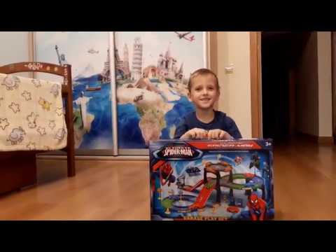 SPIDER-MAN TRACK / GARAGE PLAY SET /Трэк Спайдер мен - YouTube