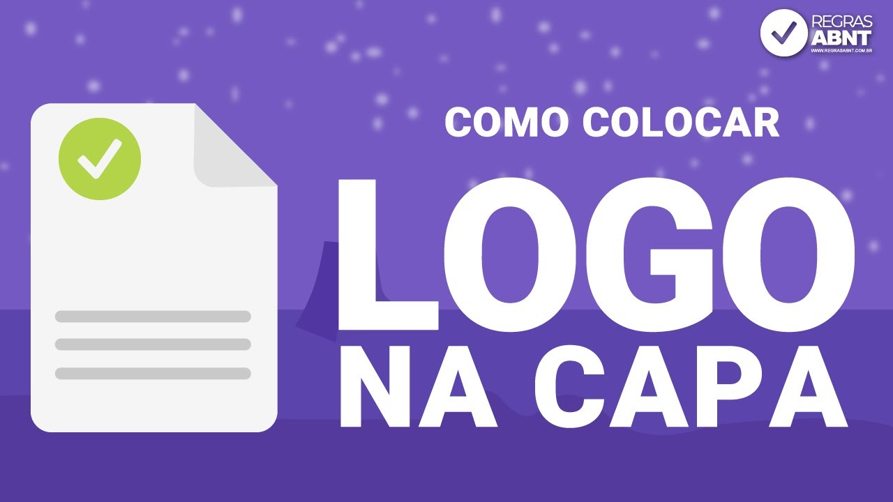 Normas ABNT - Como colocar logo na Capa usando Word - YouTube