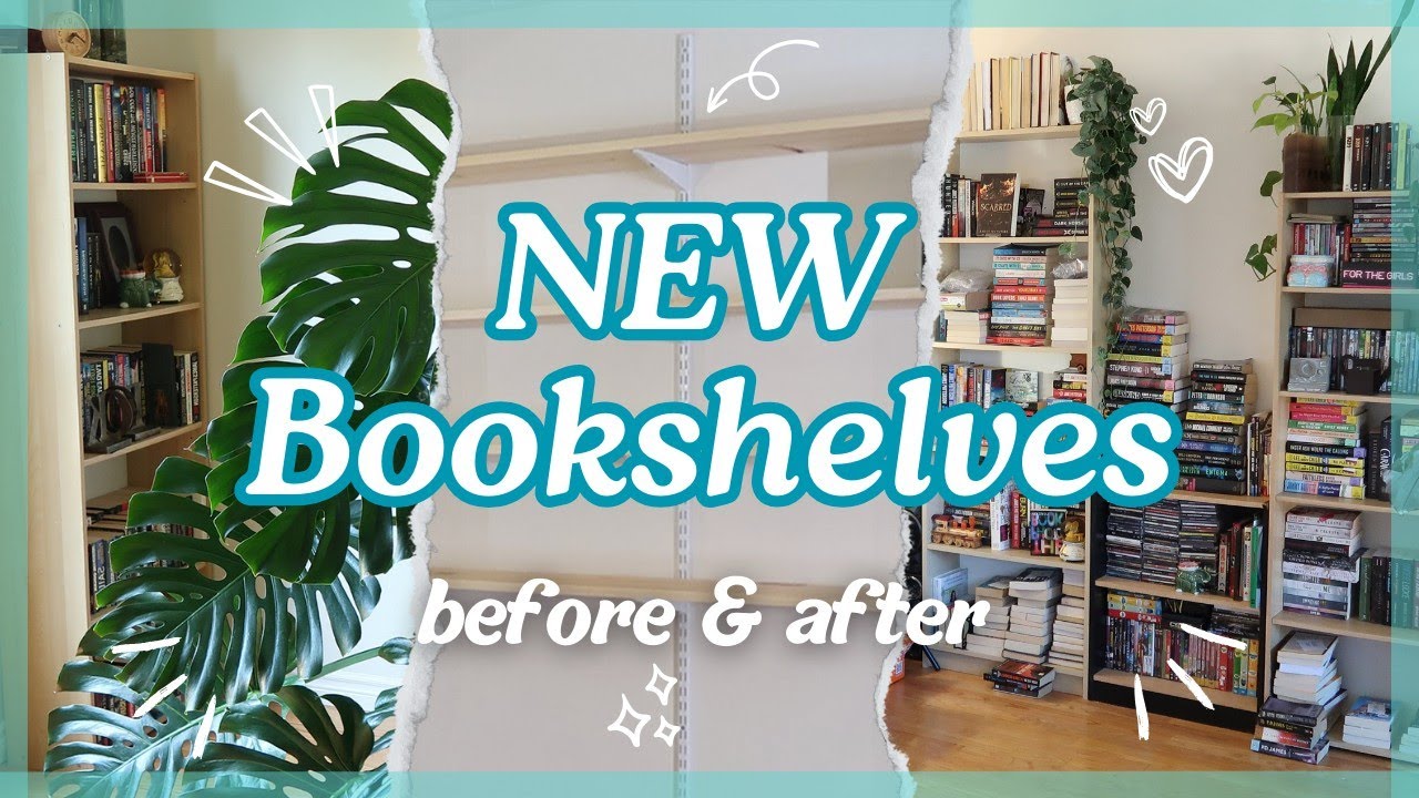 Building NEW Bookshelves for my home Library 📚 | the evolution of my ...