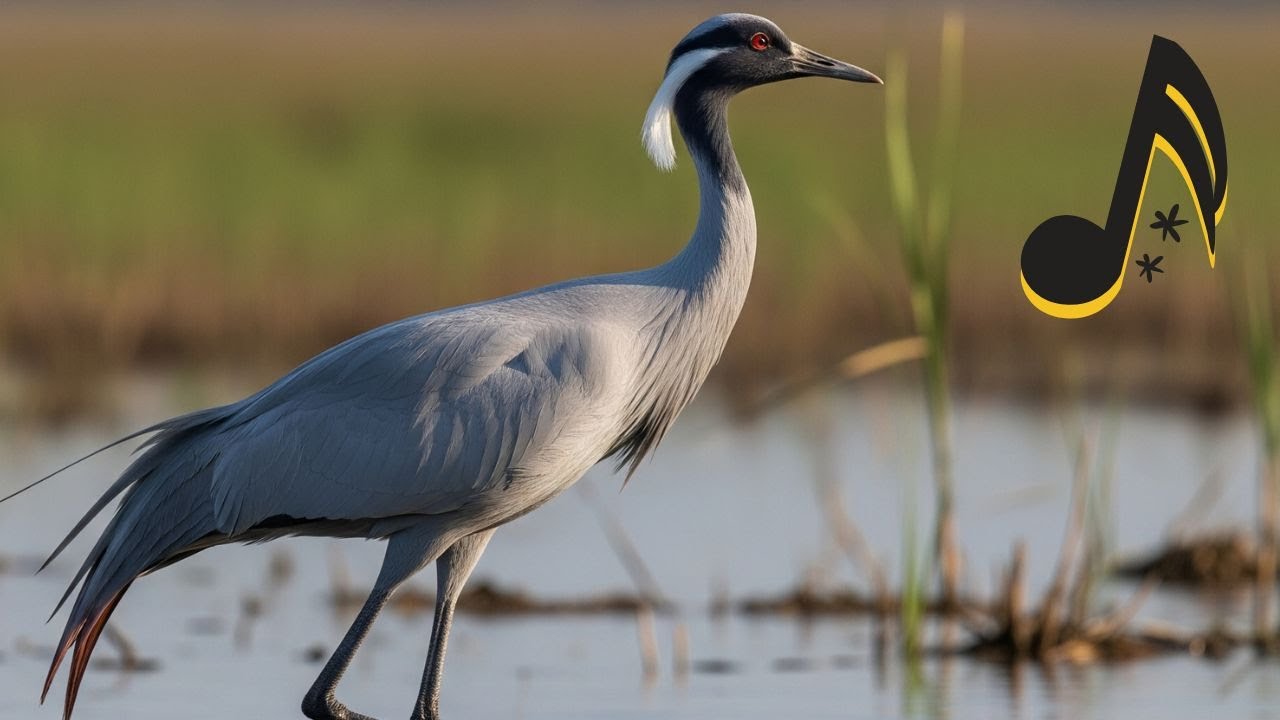 Telli Turna Sesi | Demoiselle Crane Sounds - YouTube