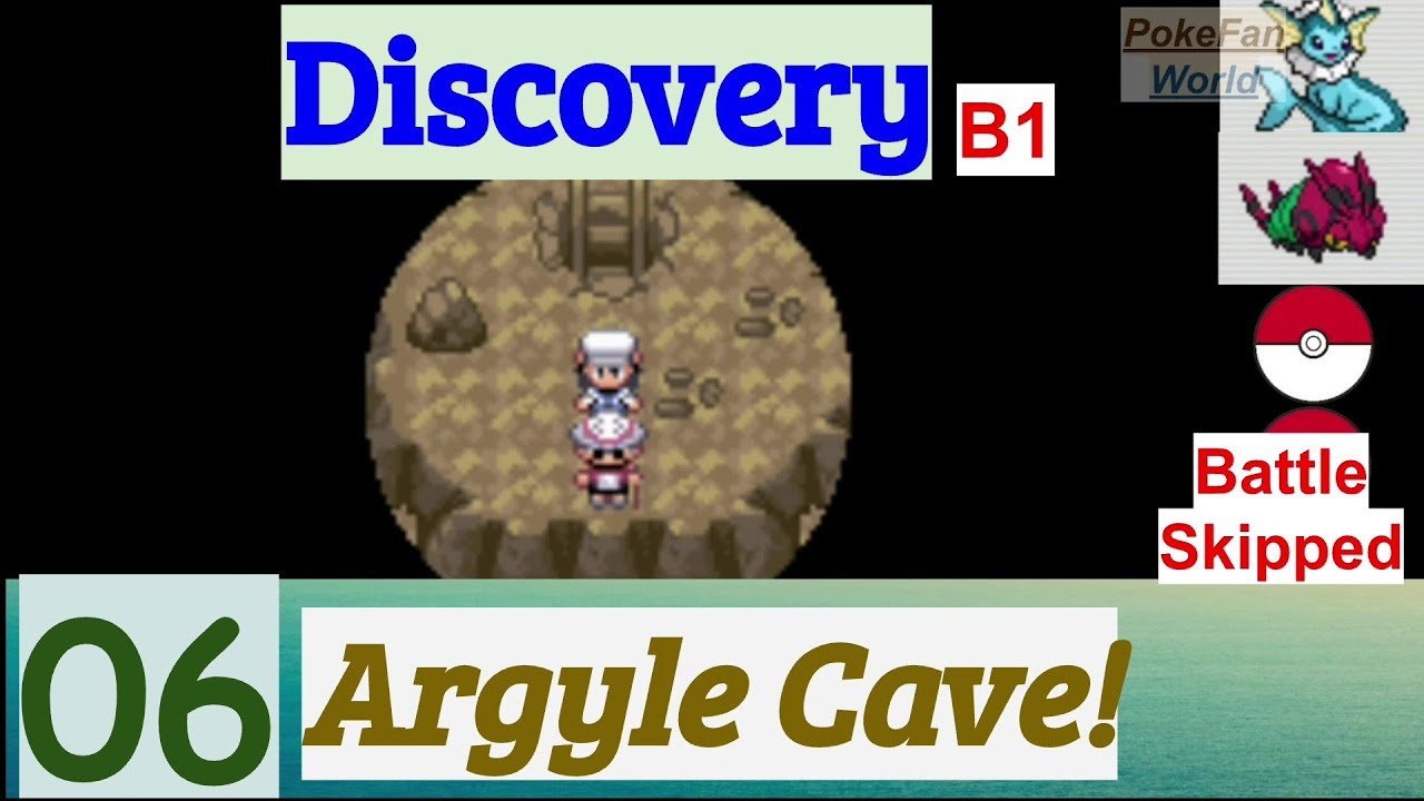 Pokemon Discovery Part 6 PokeFan Exploring Argyle Cave | GBA Rom Hack ...