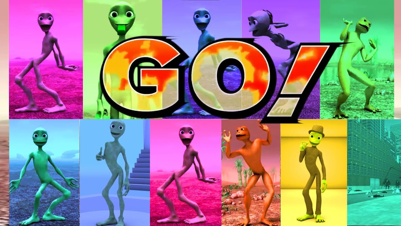 DANCING ALIENS FIGHT! | Dame Tu Cosita Animation | Dance FunnyAlien ...