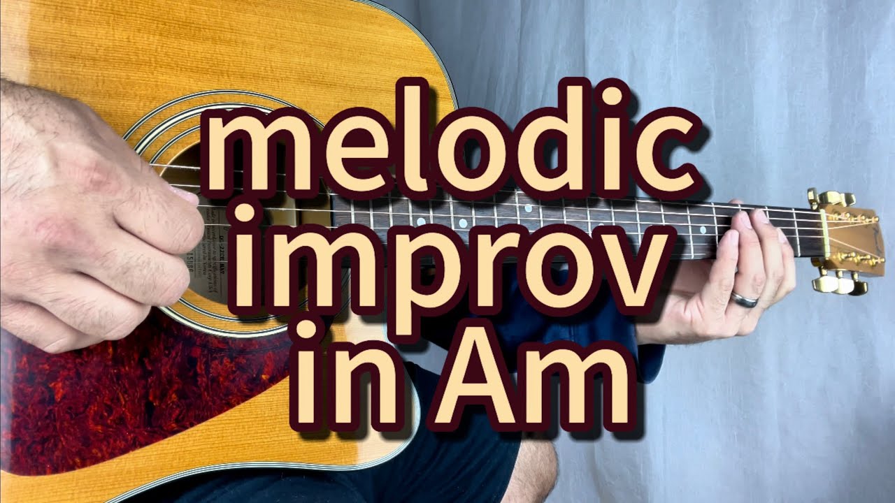 Beautiful relaxing acoustic guitar! Melodic soothing improv in Am to relieve stress - YouTube