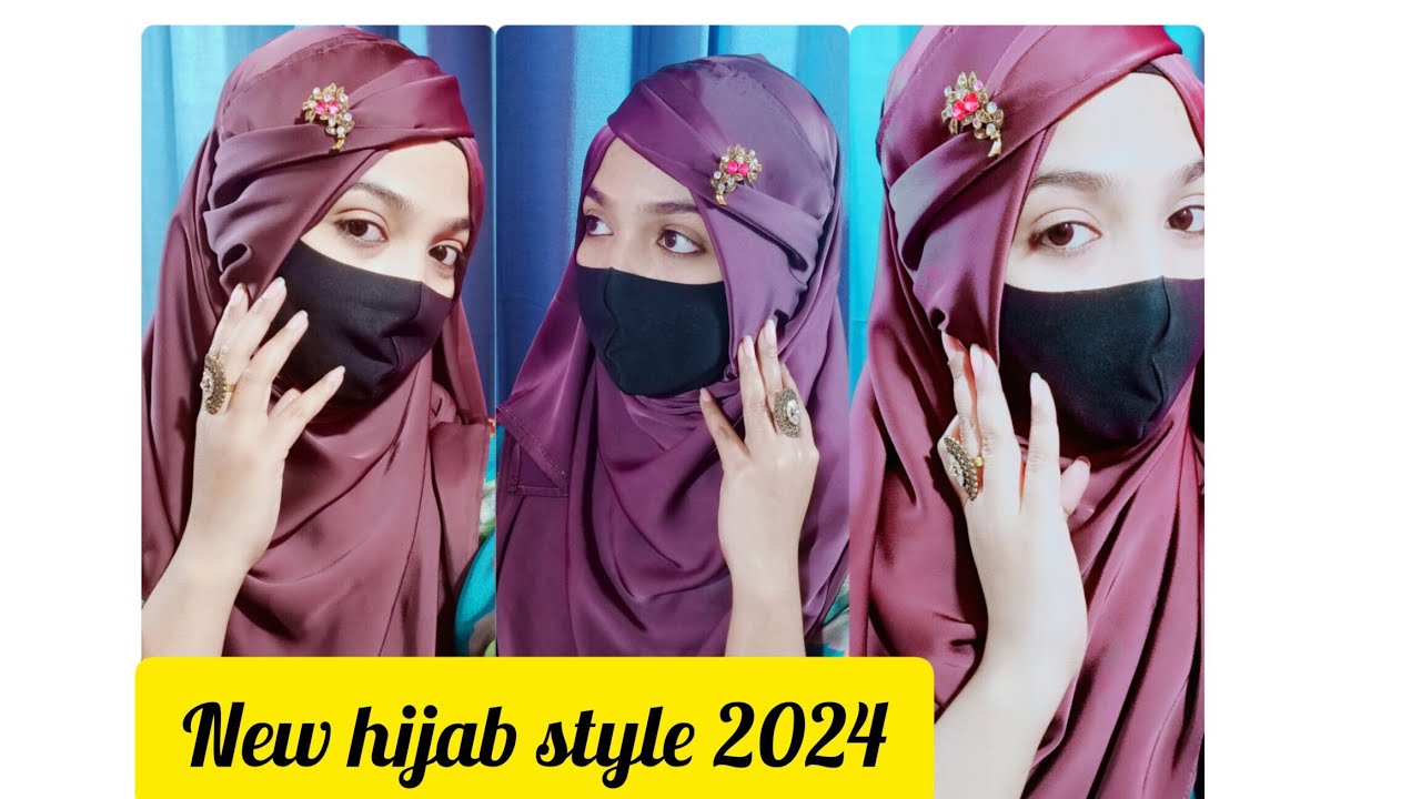New hijab style 2024🧕||How to be cute in hijab tutorial || হিজাব পরার ...