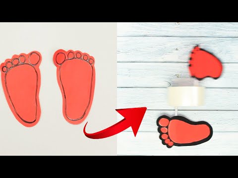 Rolling walking feet craft || Crafts for Kids || Everyday Crafts #shorts