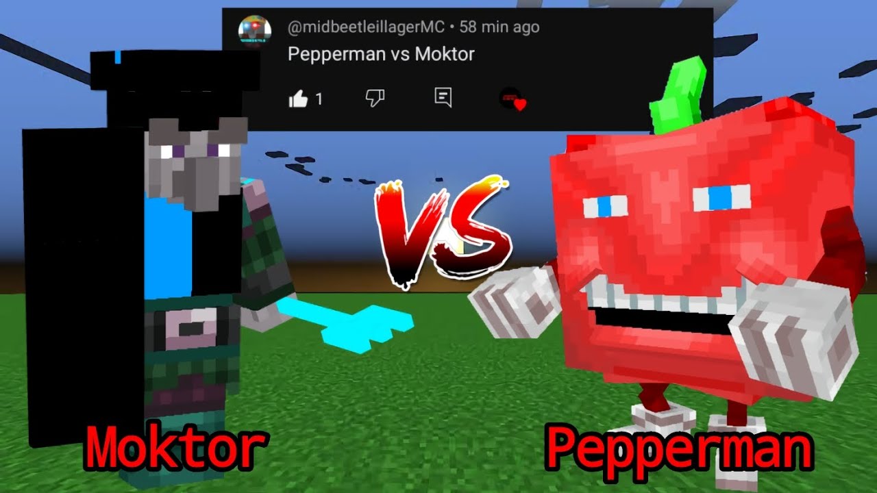Moktor vs Pepperman | Minecraft Mob Battle - YouTube