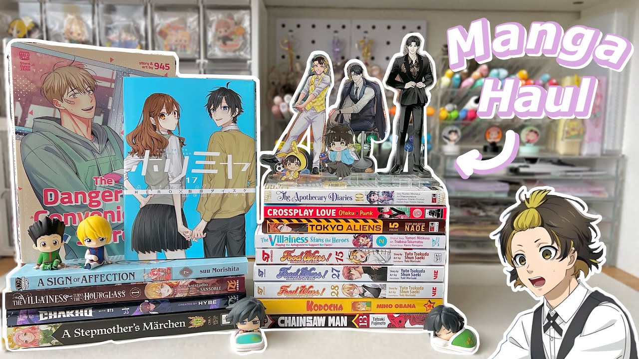 Manga Haul + Unboxing || November (15 volumes ) - YouTube