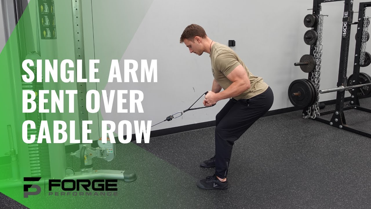 Bent Over Single Arm Cable Row - YouTube