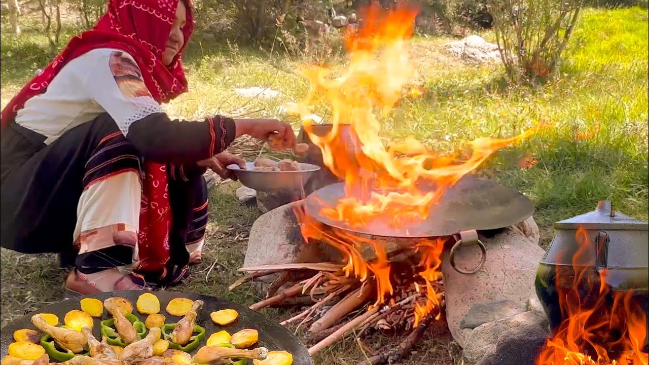 🔥Whole Chicken Prepared in the Forest🔥 Relaxing Cooking 4K - YouTube