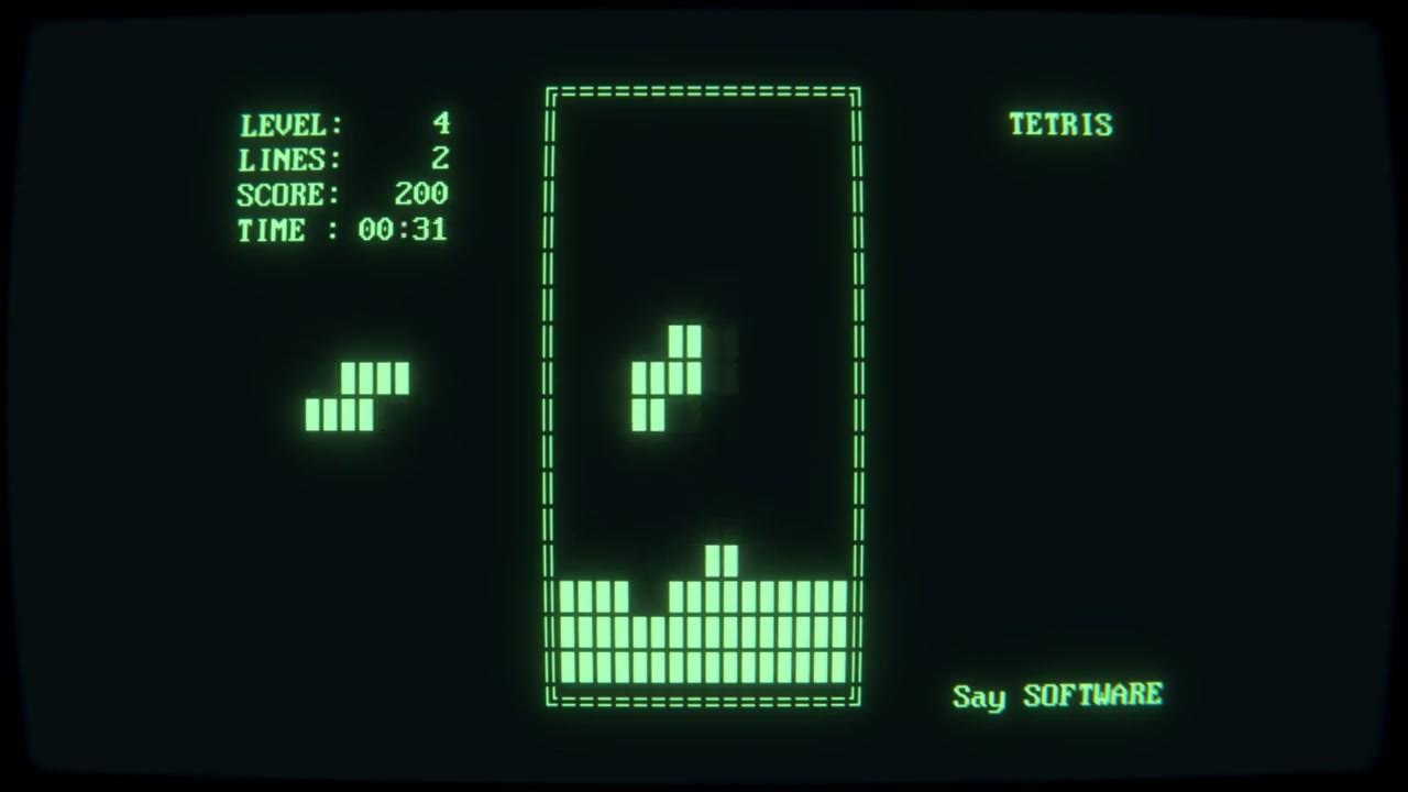 TETRIS with ASCII ART 4 - YouTube
