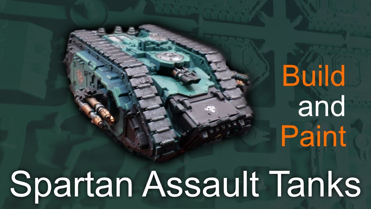 Building and painting tiny Spartan Assault Tanks | Legions Imperialis ...