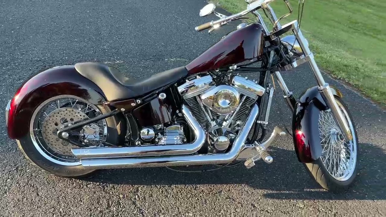1991 Custom Softail - YouTube