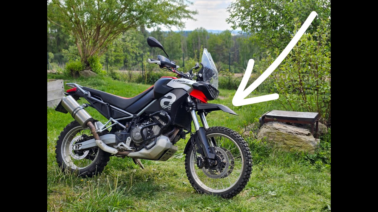 Aprilia Tuareg 660 custom High Fender Mount - Rally Fender installation ...